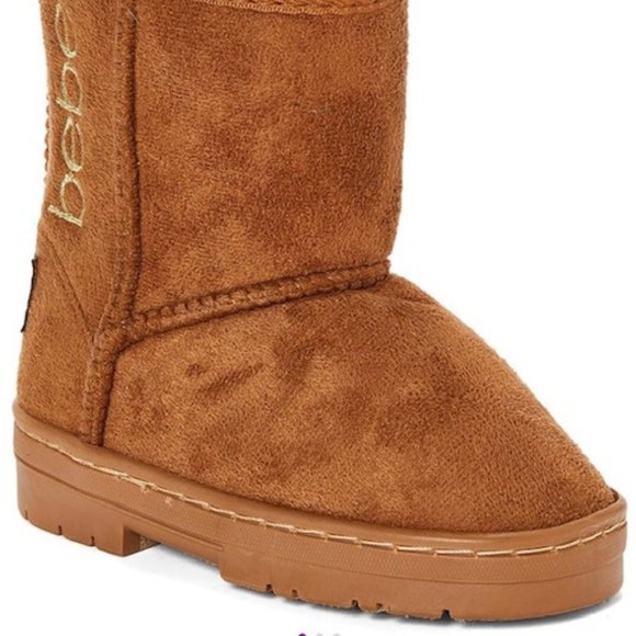 bebe | Shoes | Bebe Cognac Logoembroidered Boot Nwt | Poshmark